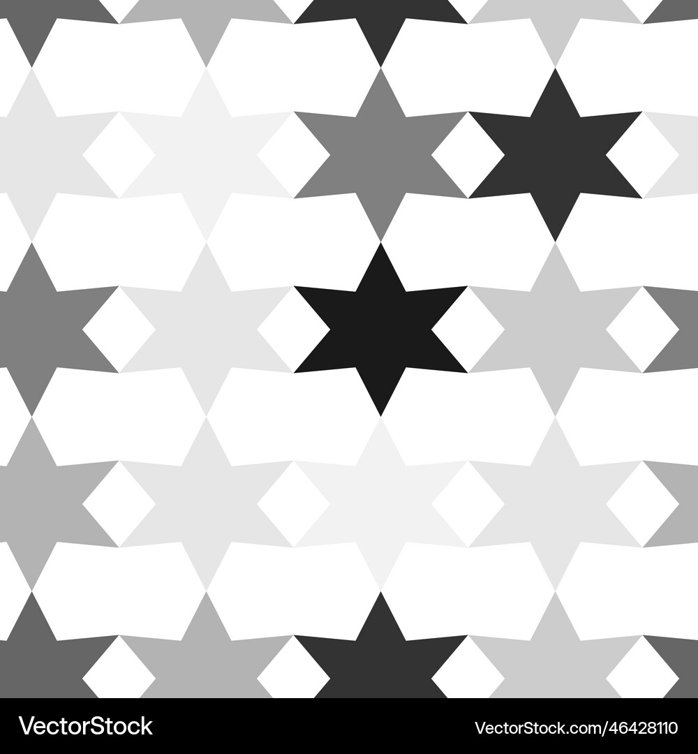Geometric seamless pattern of monochrome Vector Image