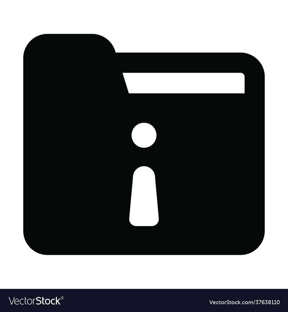 Information folder Royalty Free Vector Image - VectorStock