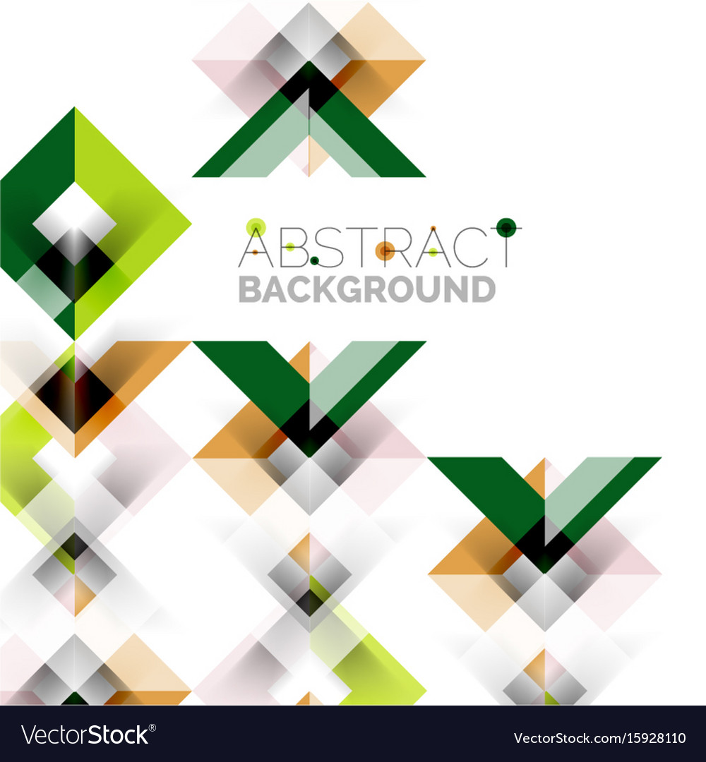 Modern square geometric pattern design on white Vector Image