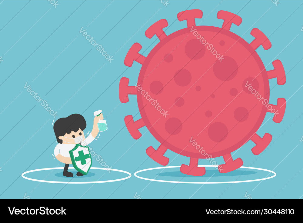 Protect from virus from covid-19 virus Royalty Free Vector