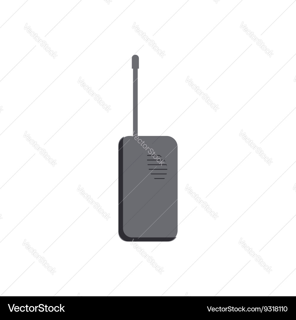 Radio transceiver icon in cartoon style Royalty Free Vector