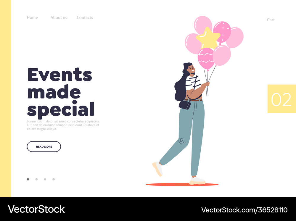 Special event or party organization concept Vector Image