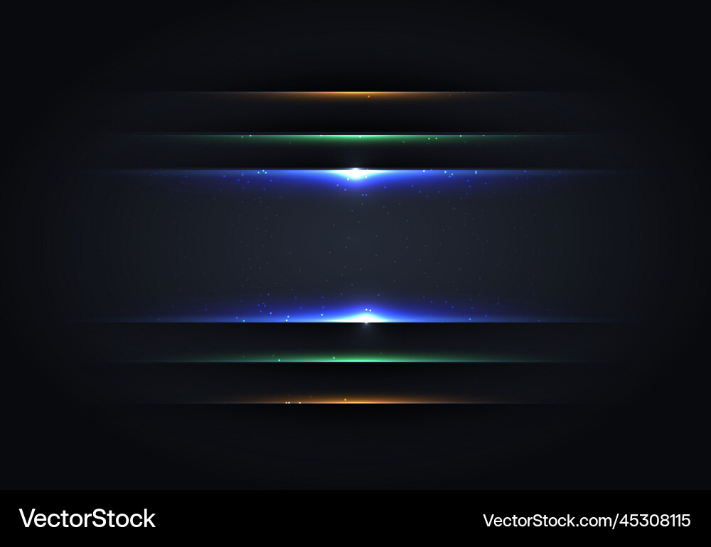 Abstract futuristic black background with blue Vector Image