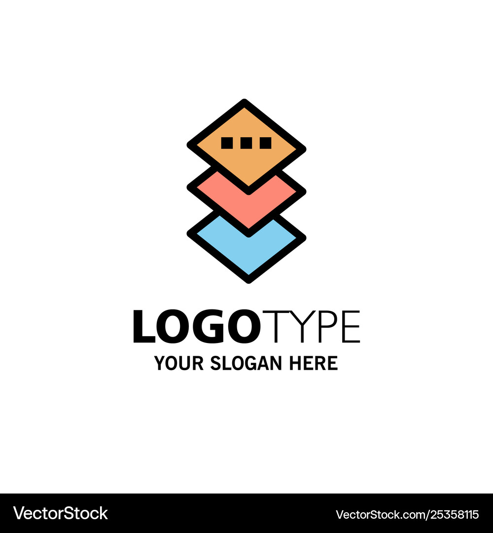 Design plane square business logo template flat Vector Image