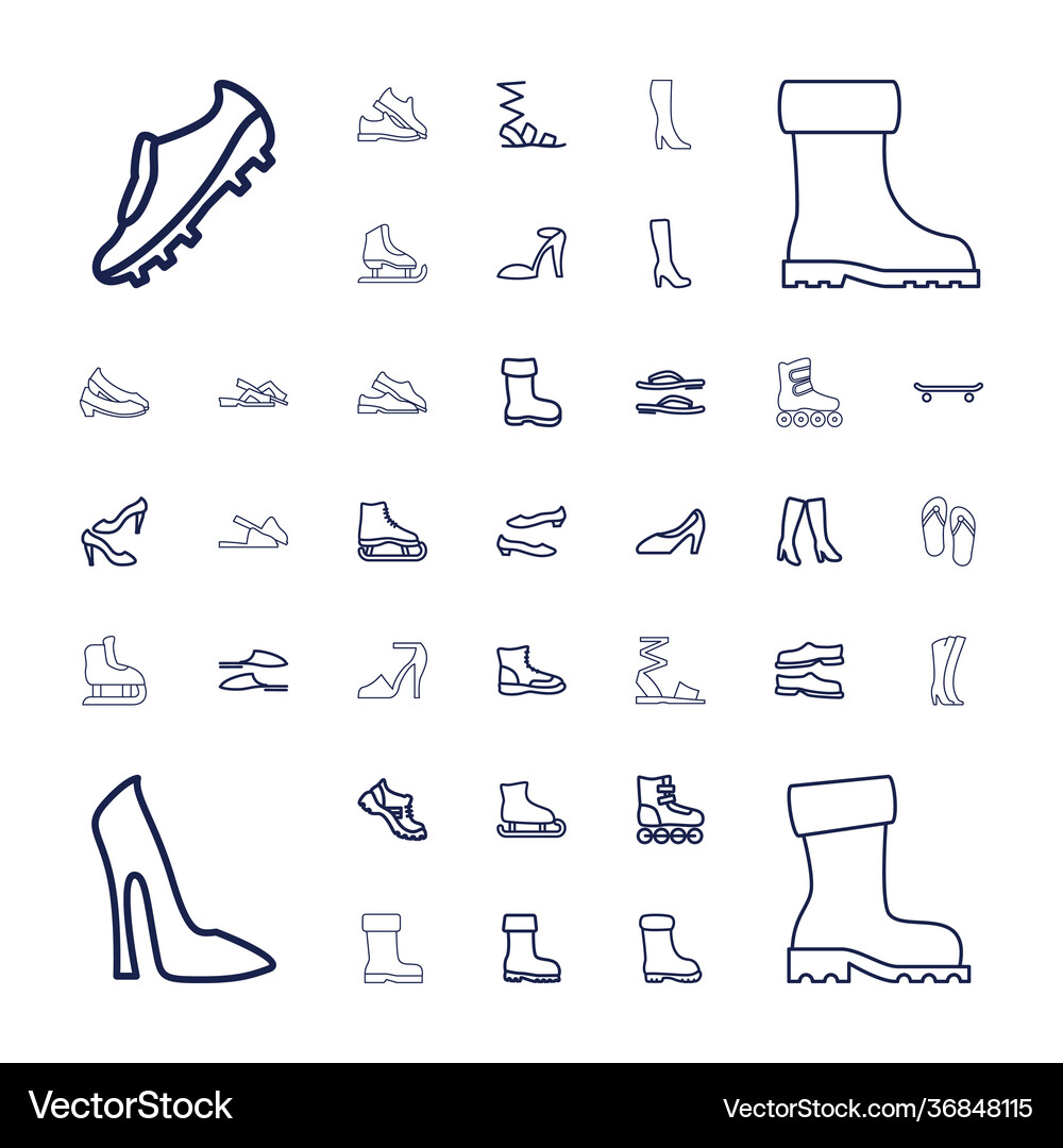 Footwear icons - Stock Image - Everypixel