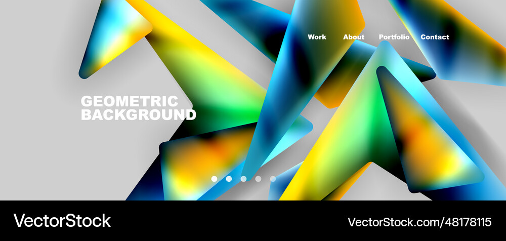 Geometric shapes minimalist abstract background Vector Image