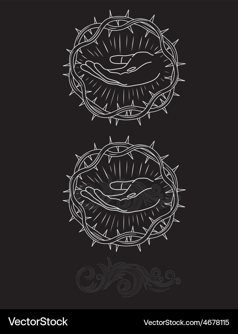 Hand of god icon Royalty Free Vector Image - VectorStock