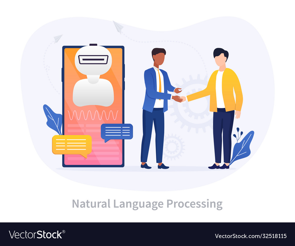 Natural language processing concept Royalty Free Vector Natural language processing concept Royalty Free Vector