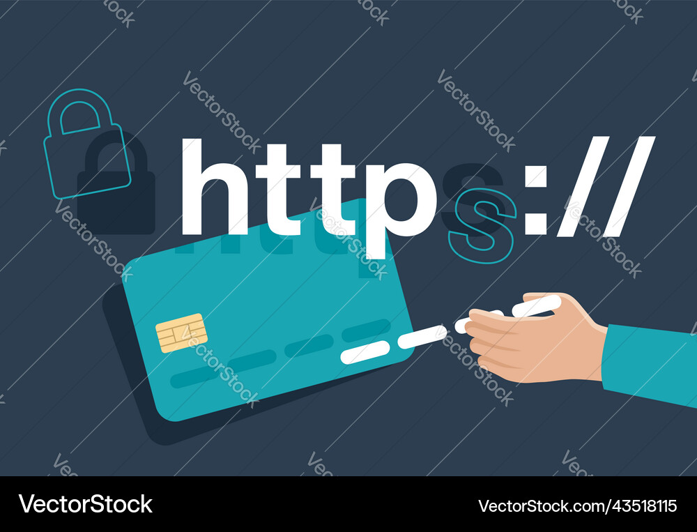 Phishing website - card number stealing Royalty Free Vector