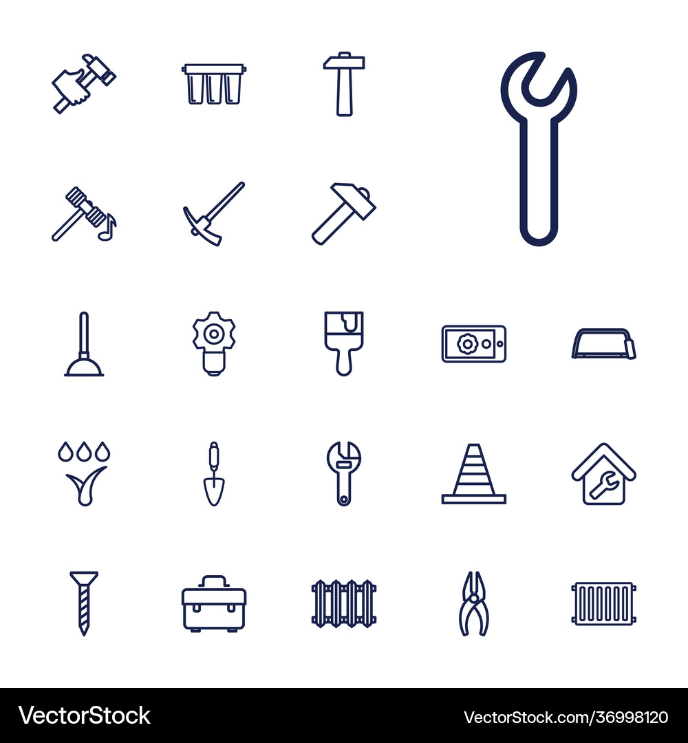 22 repair icons Royalty Free Vector Image - VectorStock