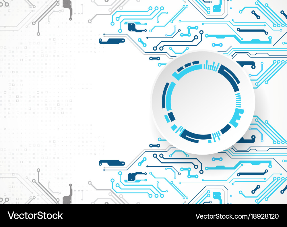 Hi-tech digital technology and engineering theme Vector Image