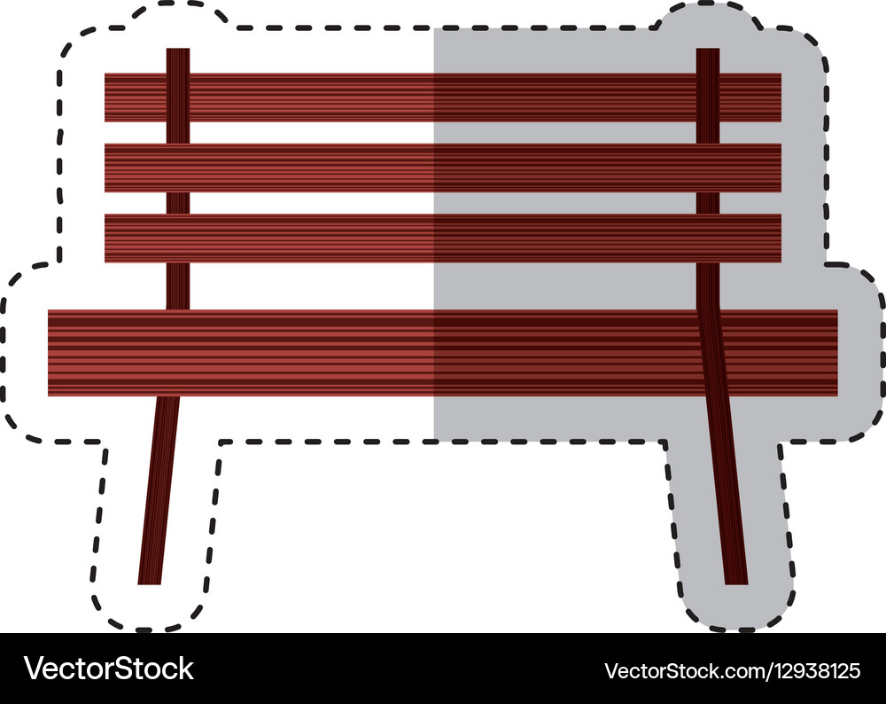 Park chair isolated icon Royalty Free Vector Image