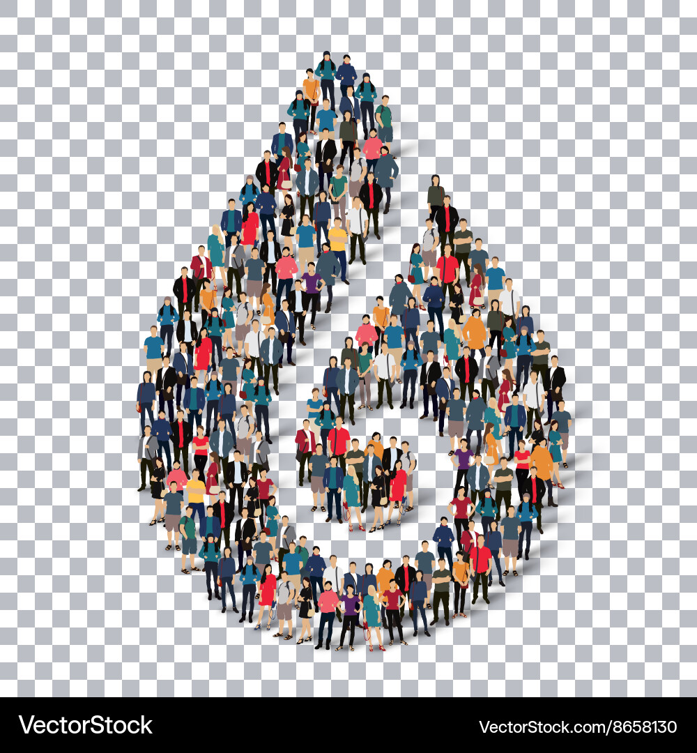 Abstract business symbol people transparency Vector Image