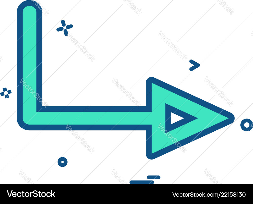 Arrow right sign traffic icon design Royalty Free Vector