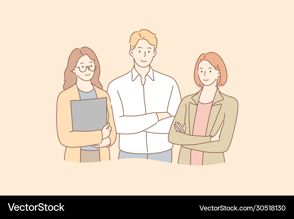 Business team collaboration partnership concept Vector Image