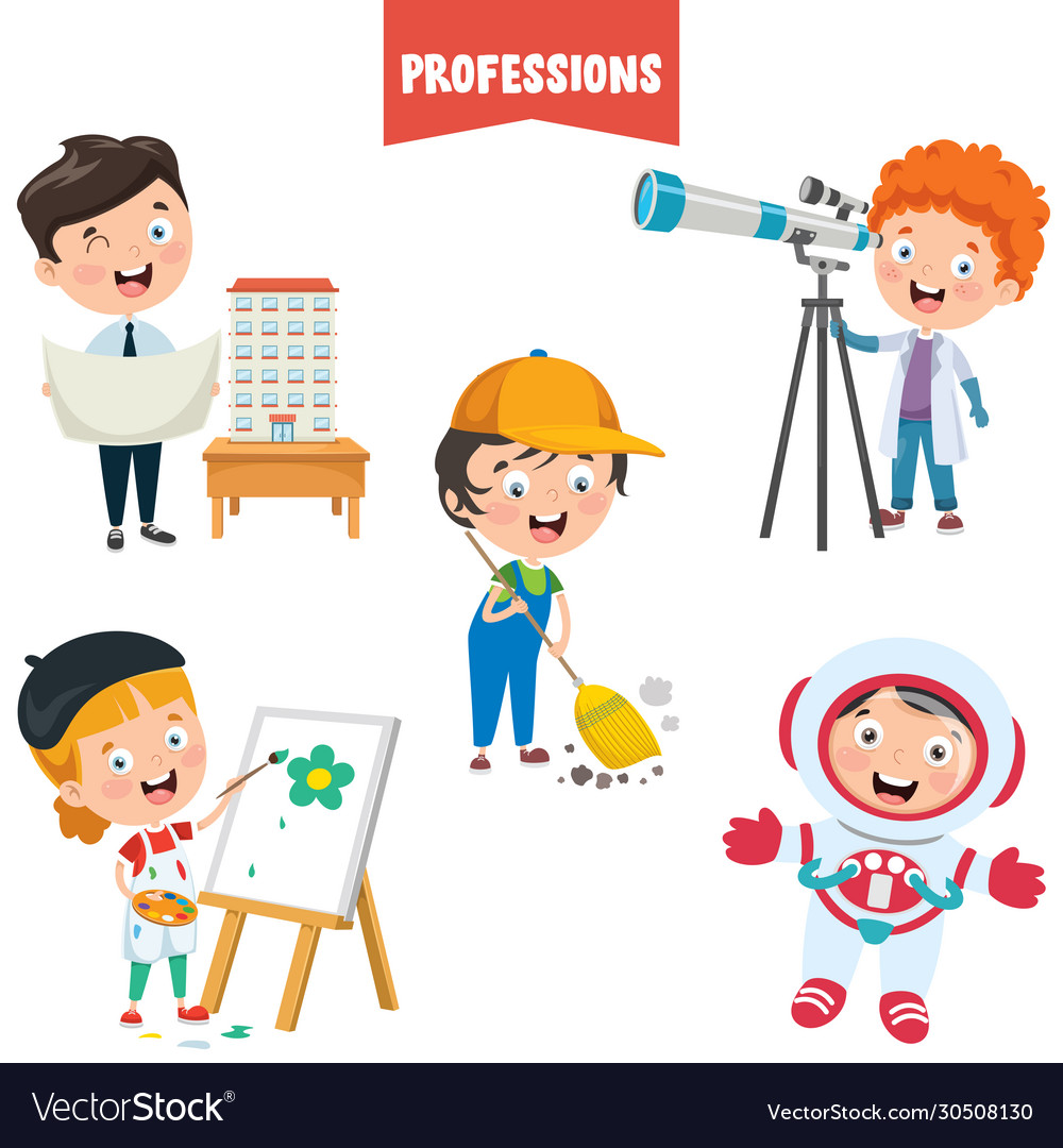 Different professions Royalty Free Vector Image