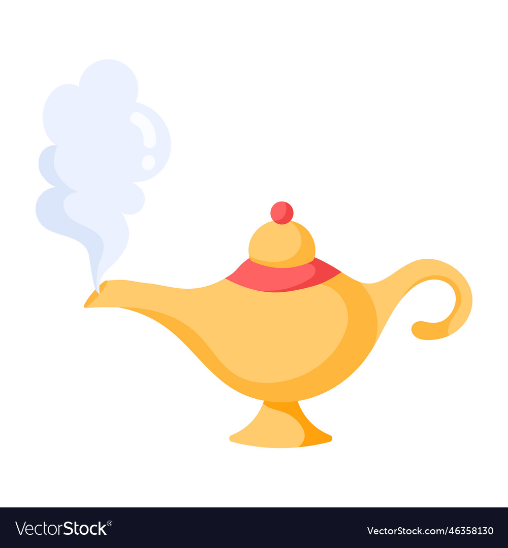 Magic lamp Royalty Free Vector Image - VectorStock