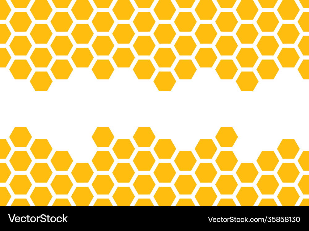 Yellow honeycomb background honeycomb pattern Vector Image