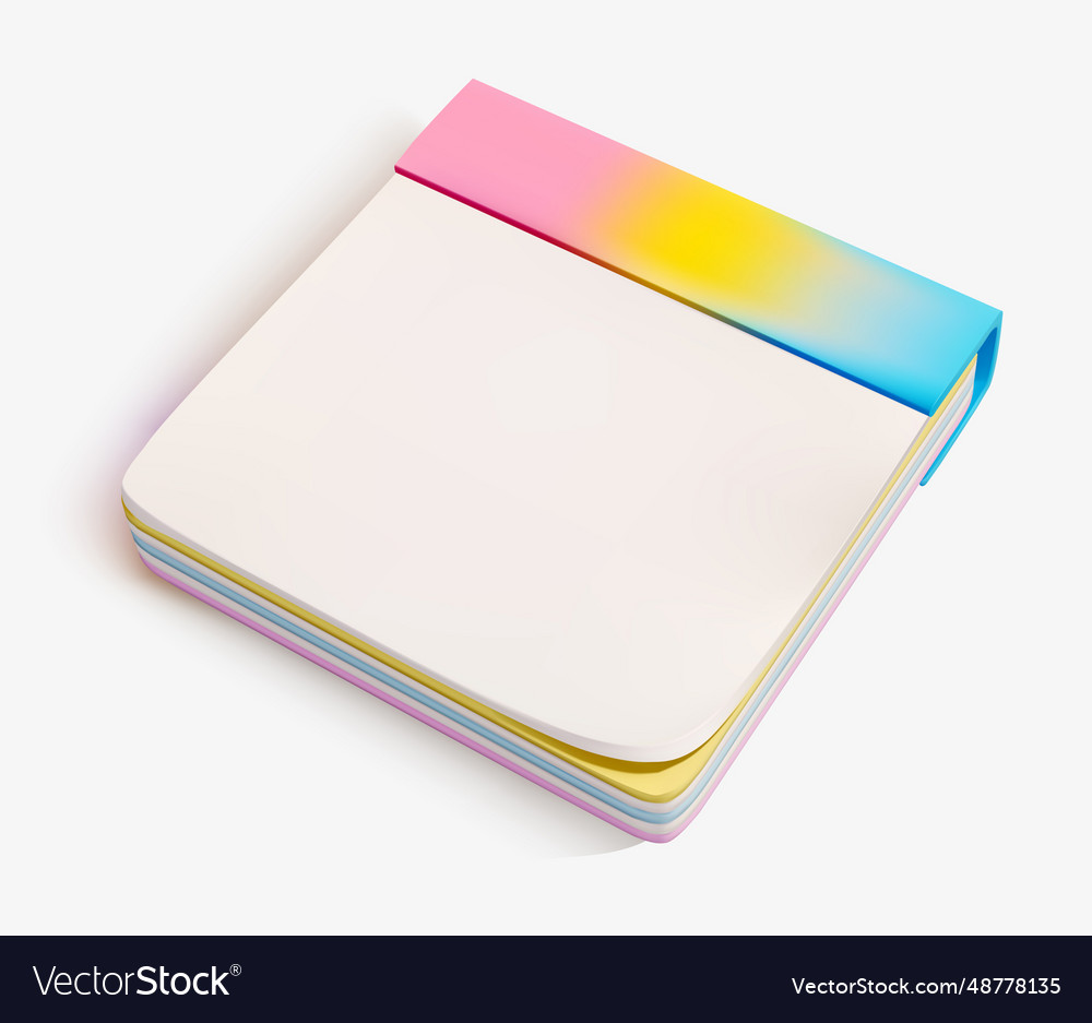 A small notebook 3 d render Royalty Free Vector Image