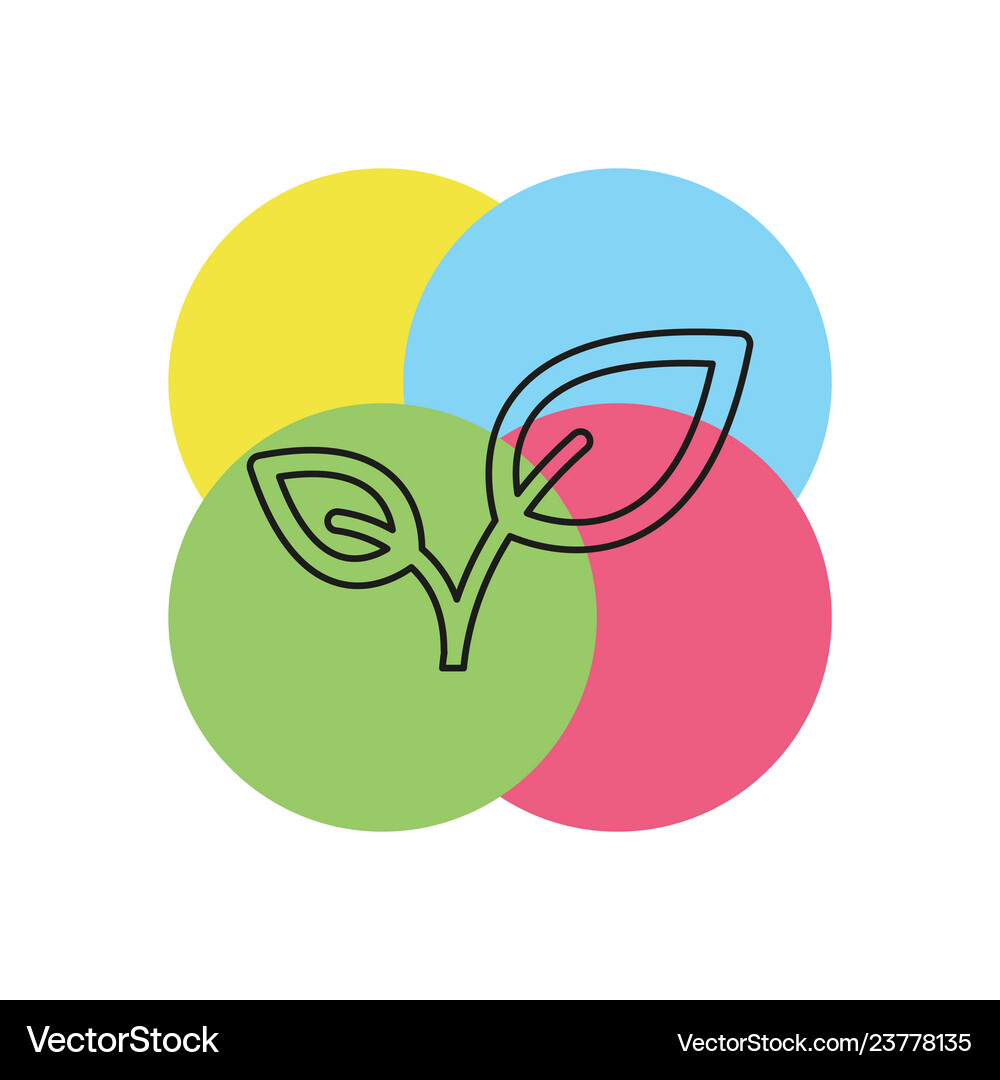 Green leaf nature and organic Royalty Free Vector Image