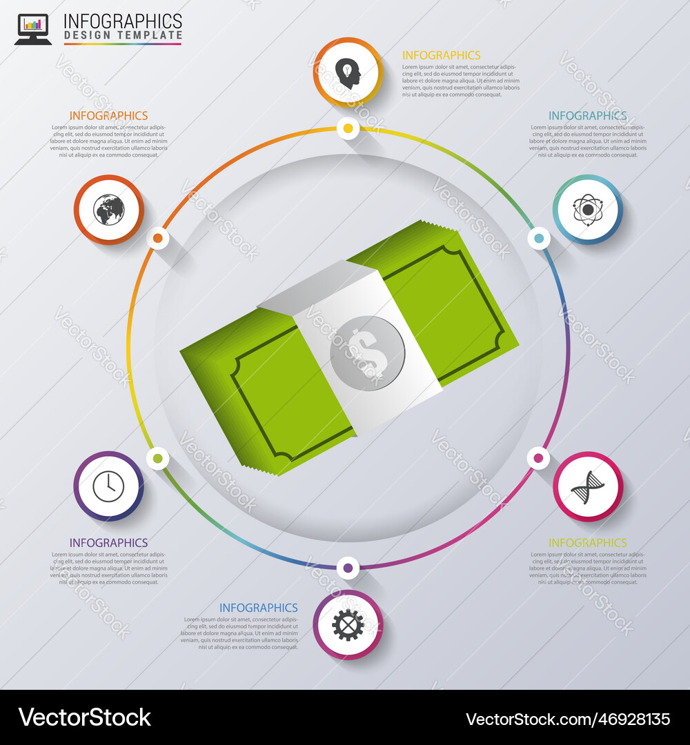 Modern business infographics Royalty Free Vector Image