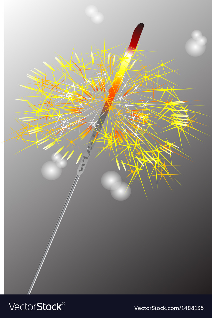 Sparkler Royalty Free Vector Image - VectorStock