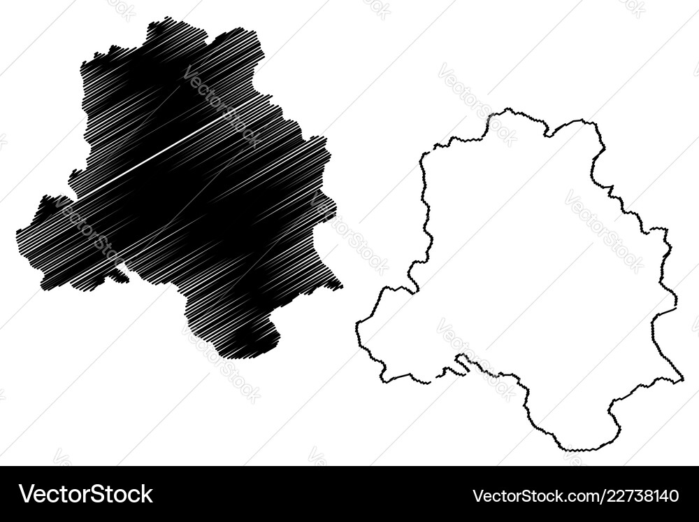 Delhi map Royalty Free Vector Image - VectorStock