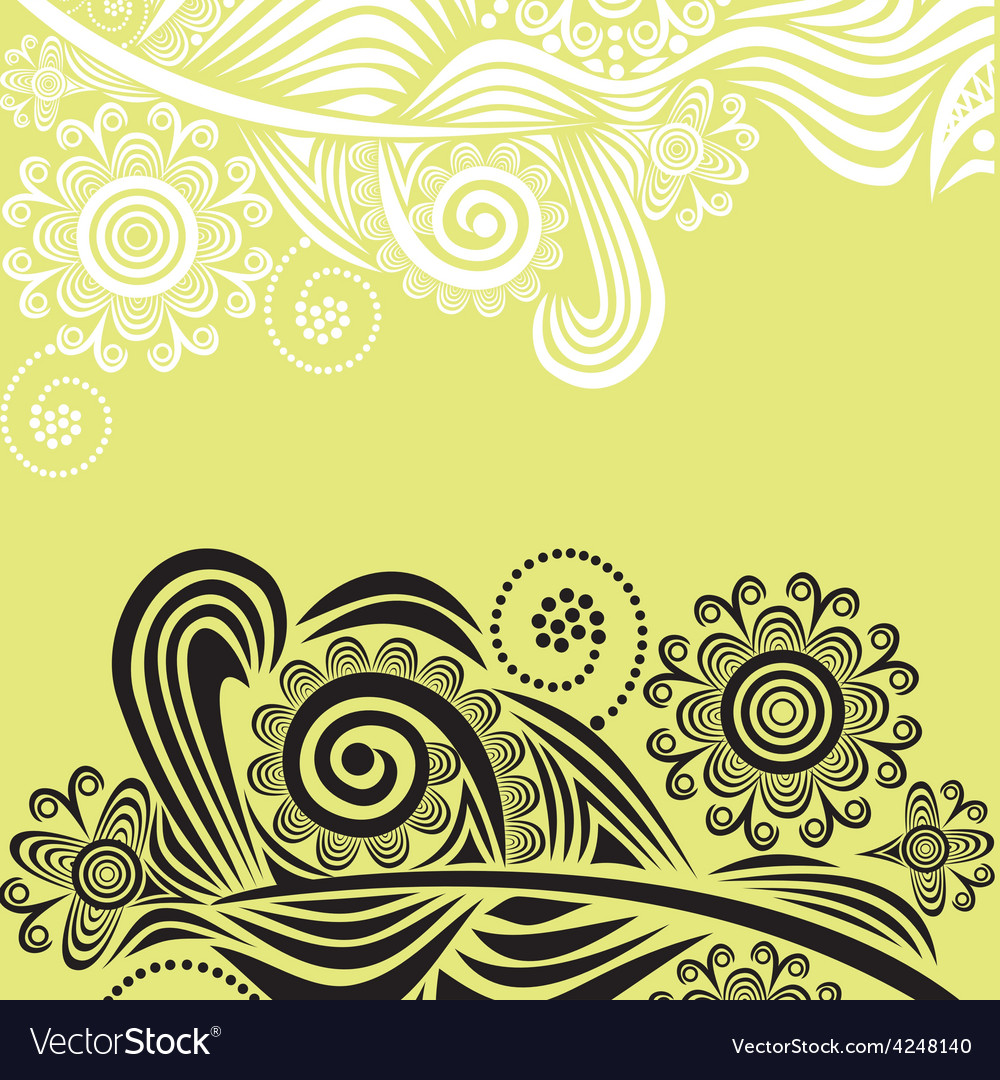 Floral nature pattern background Royalty Free Vector Image