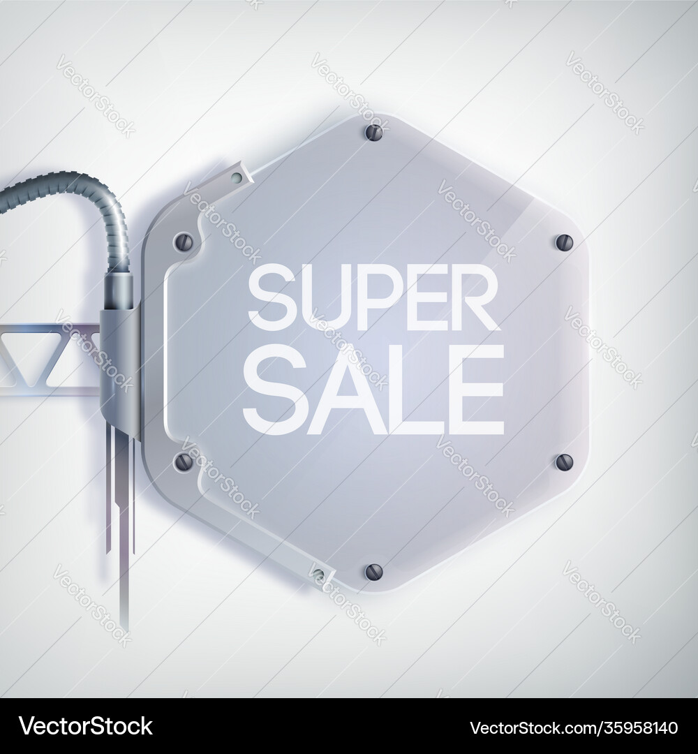 Modern billboard sale poster Royalty Free Vector Image