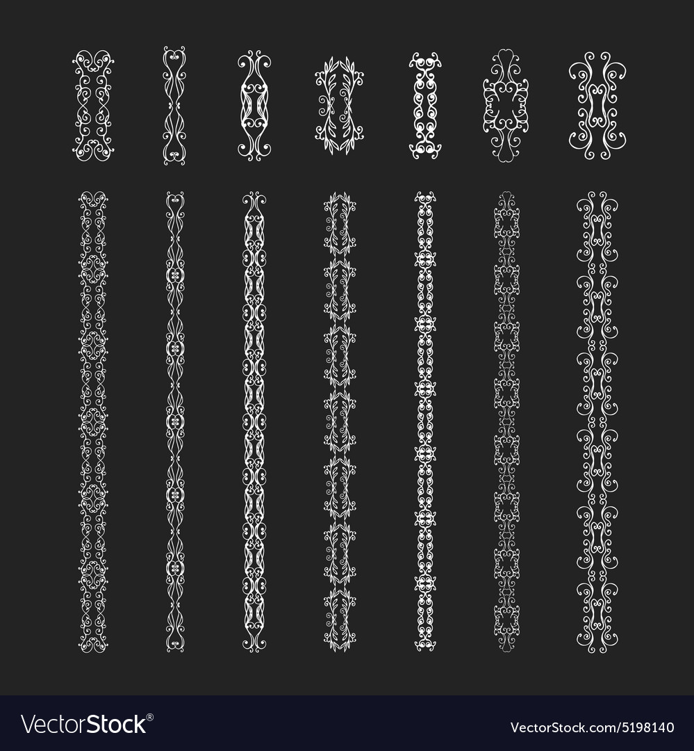 Monogram elements Royalty Free Vector Image - VectorStock