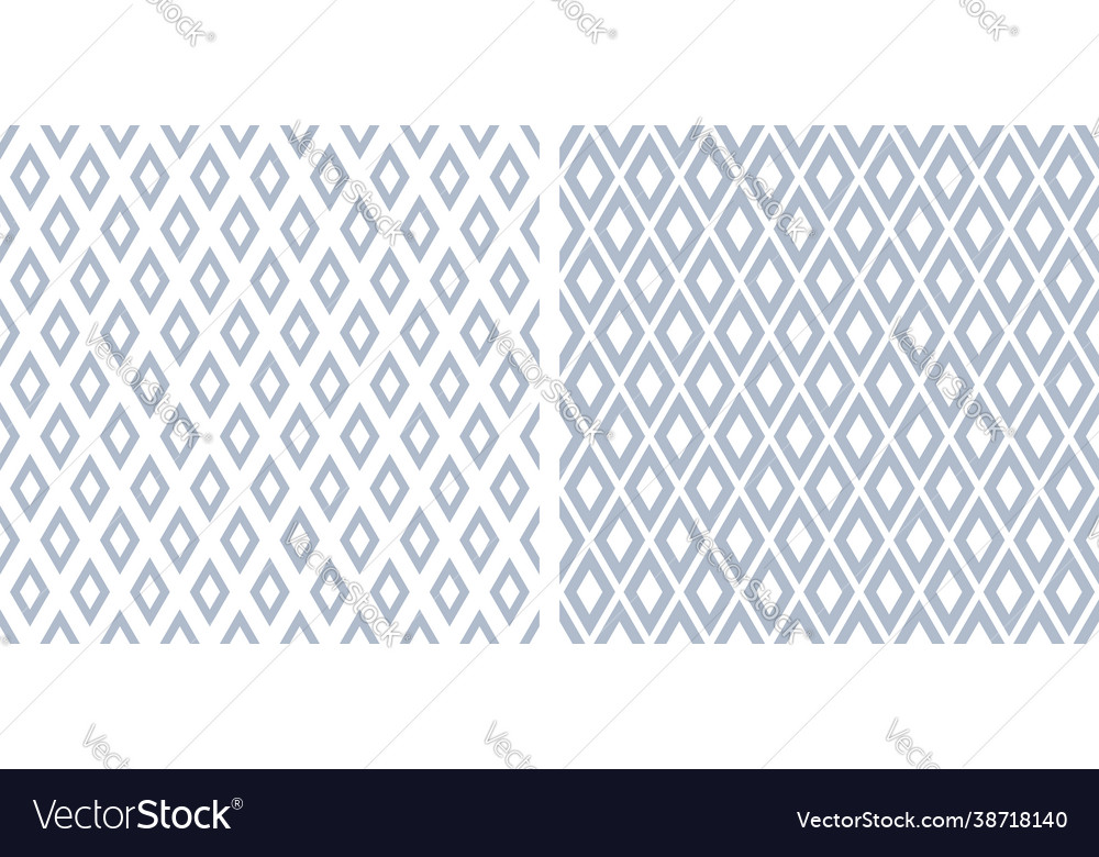 Seamless diamonds patterns Royalty Free Vector Image