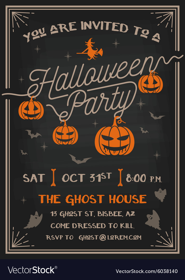 Paper Party Supplies Halloween Party Invitation Paper Invitations 