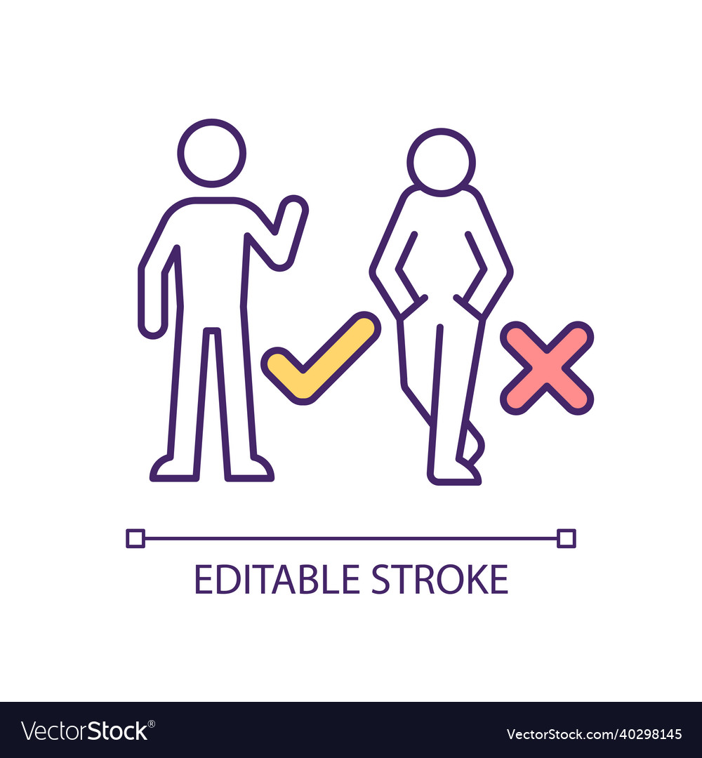 Correct Position Rgb Color Icon Royalty Free Vector Image correct-position-rgb-color-icon-royalty-free-vector-image