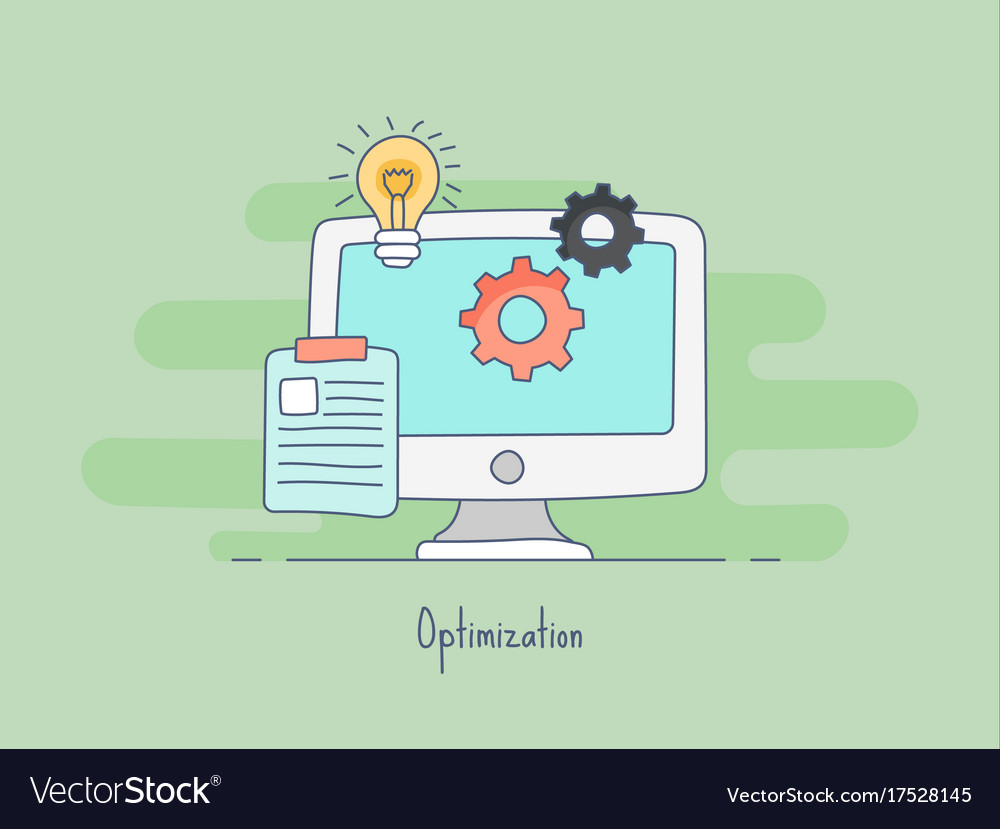 Optimization icon Royalty Free Vector Image - VectorStock