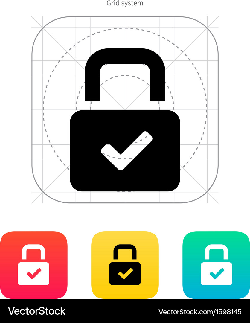 Padlock icon Royalty Free Vector Image - VectorStock