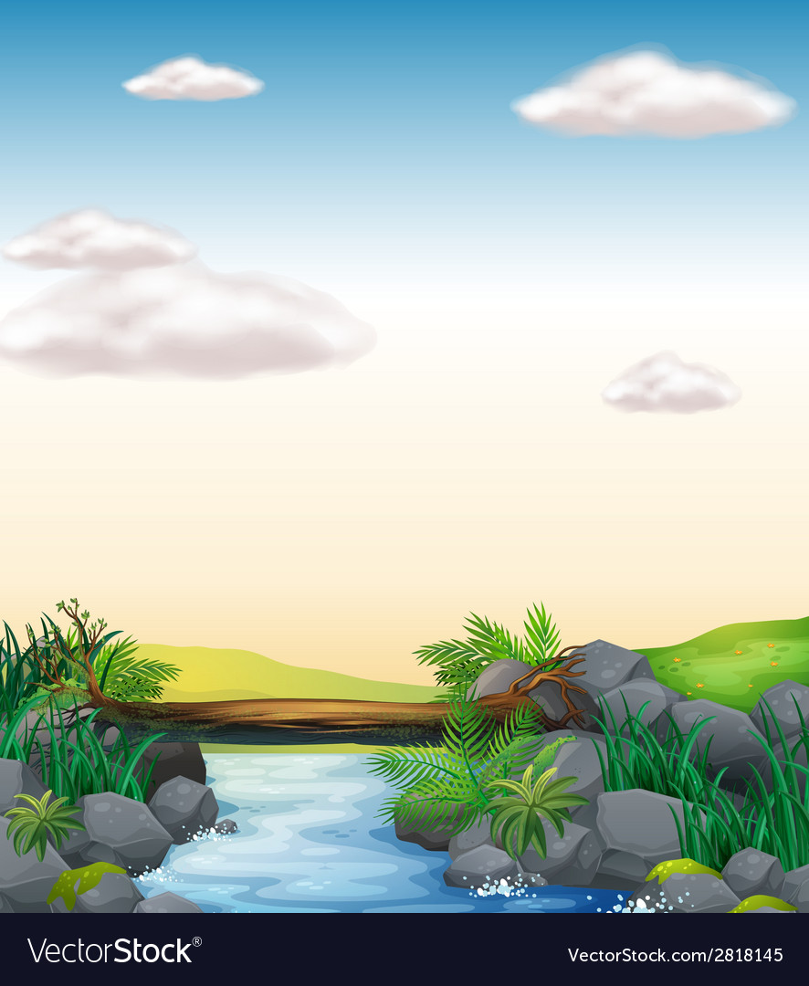 River Royalty Free Vector Image - VectorStock