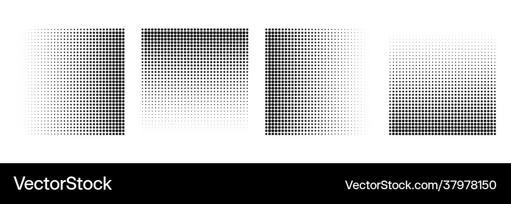 Abstract grunge halftone square shapes background Vector Image
