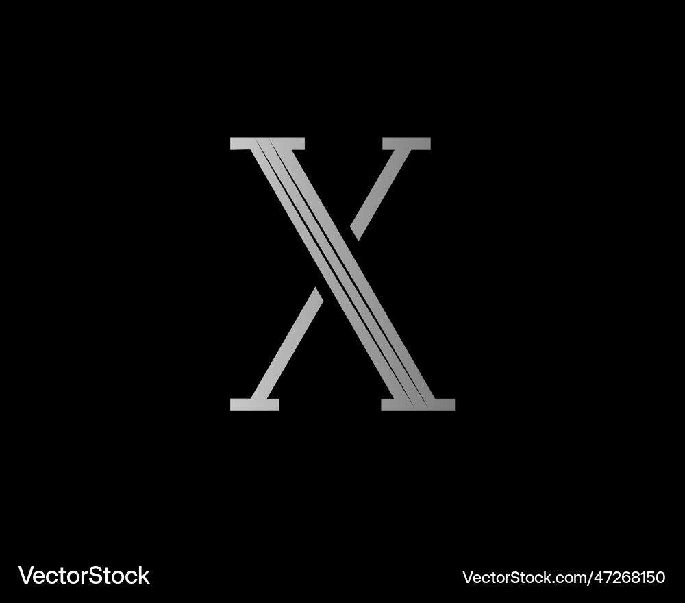 Abstract letter x logo design concept Royalty Free Vector