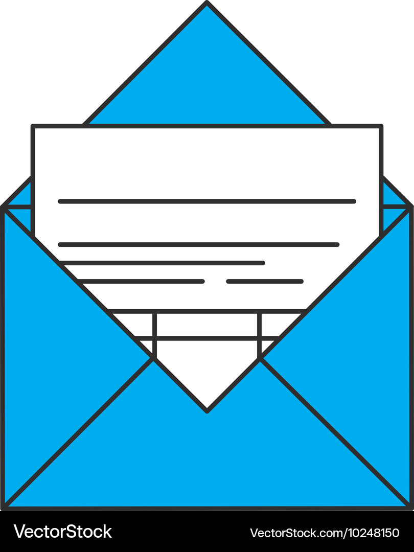 Envelope message email icon Royalty Free Vector Image