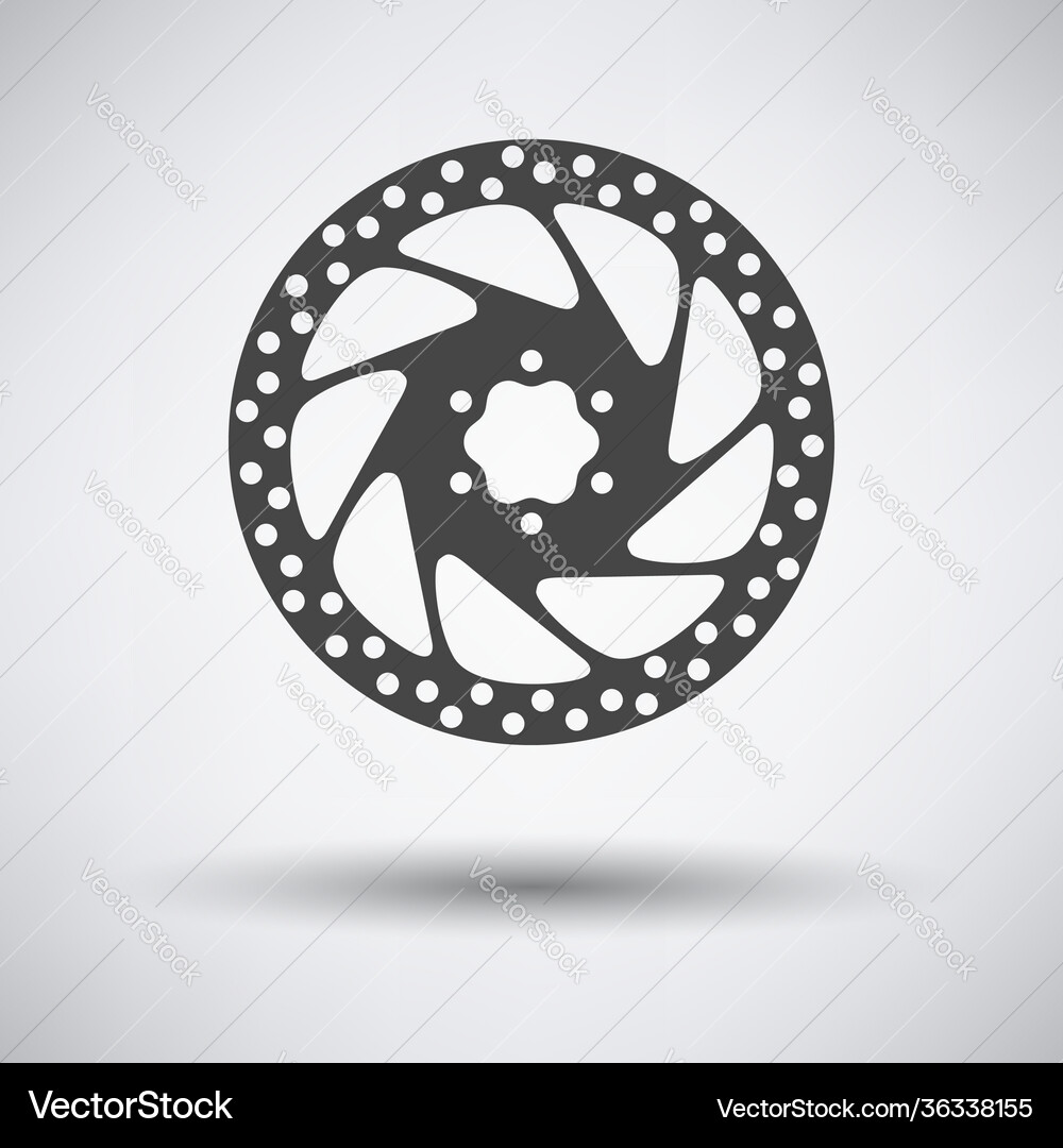 Bike brake disc icon Royalty Free Vector Image