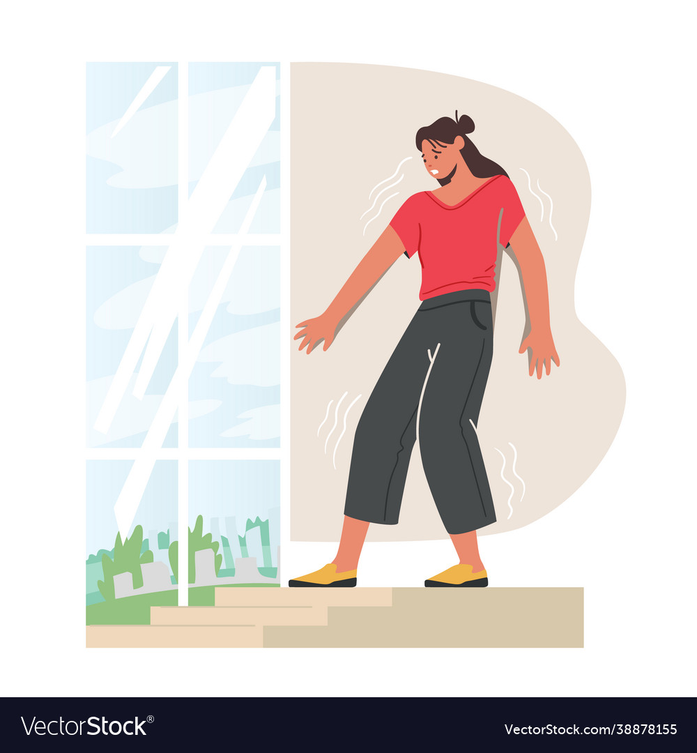 Introversion agoraphobia public spaces phobia Vector Image Introversion agoraphobia public spaces phobia Vector Image