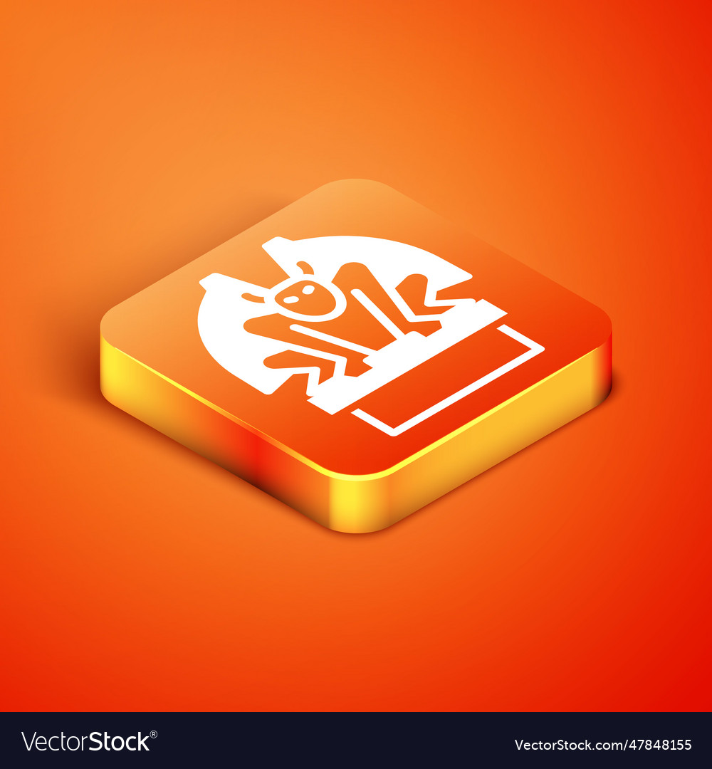 Isometric gargoyle on pedestal icon isolated Vector Image Isometric gargoyle on pedestal icon isolated Vector Image
