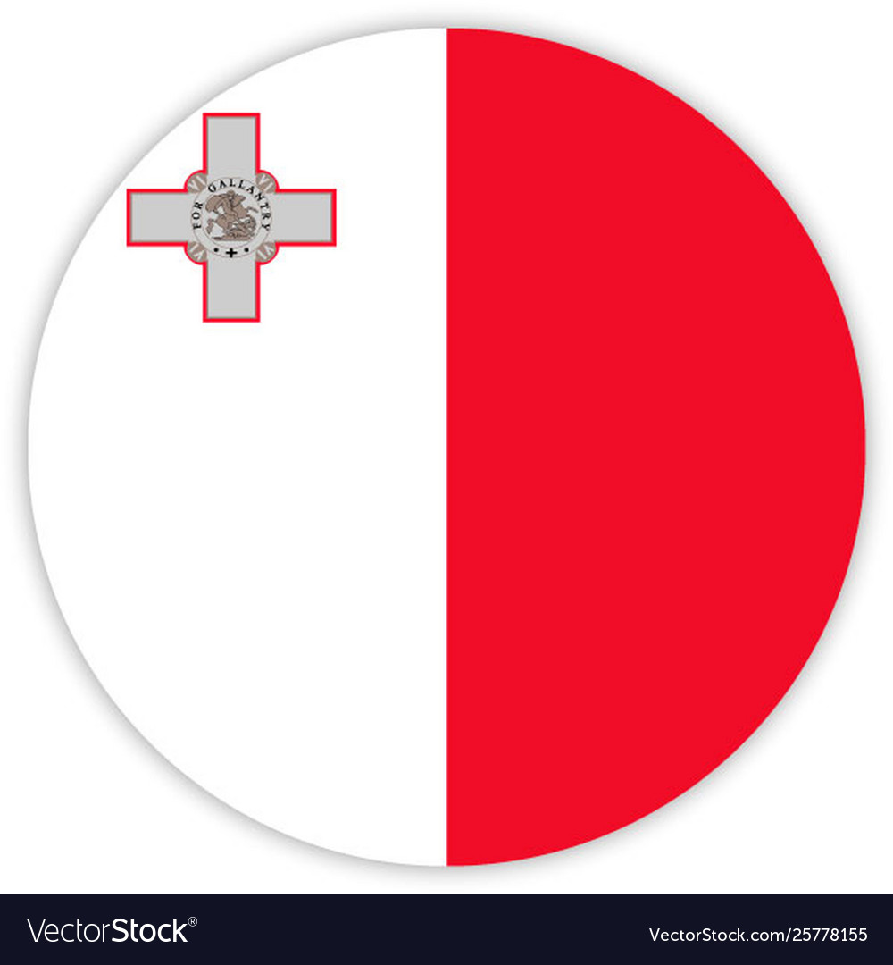 Simple round flag Royalty Free Vector Image - VectorStock