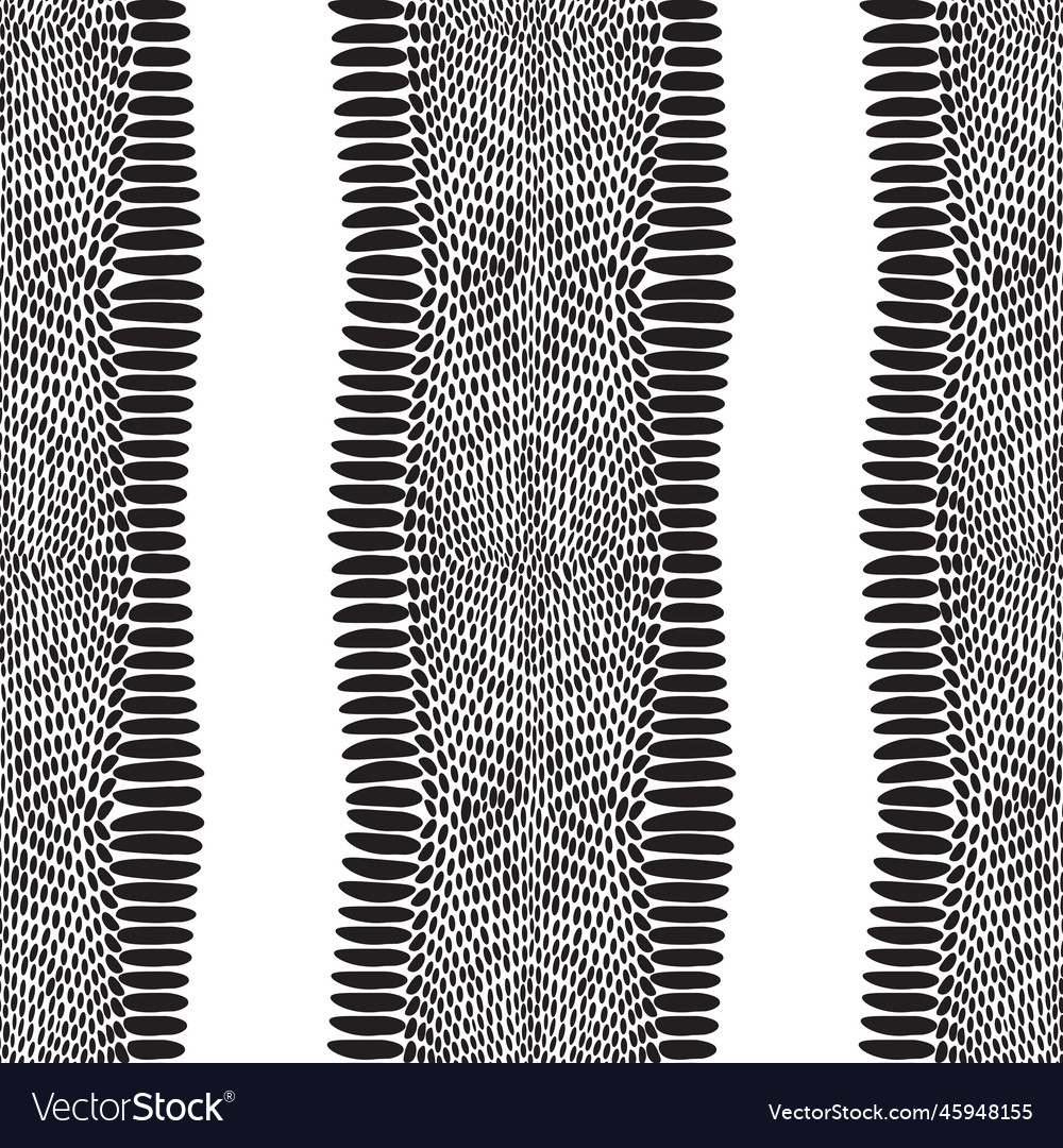 Snake skin scales texture seamless pattern black Vector Image