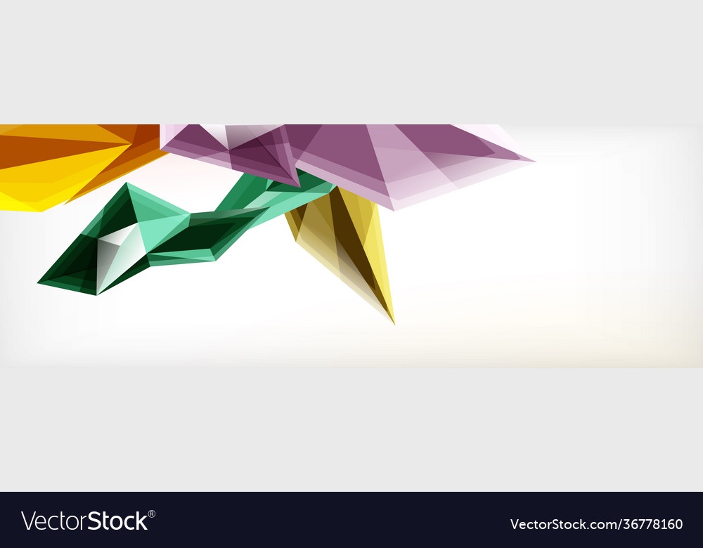 3d triangles and pyramids abstract Royalty Free Vector Image