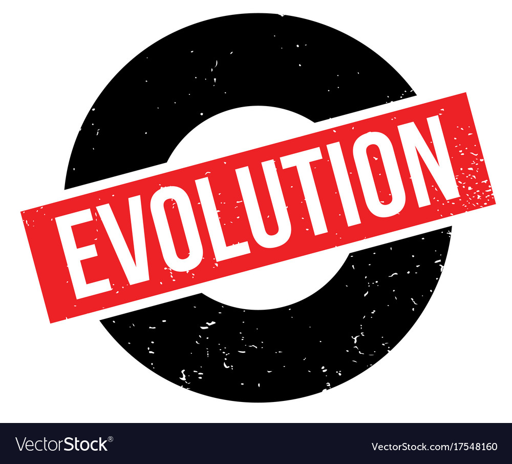 Evolution rubber stamp Royalty Free Vector Image