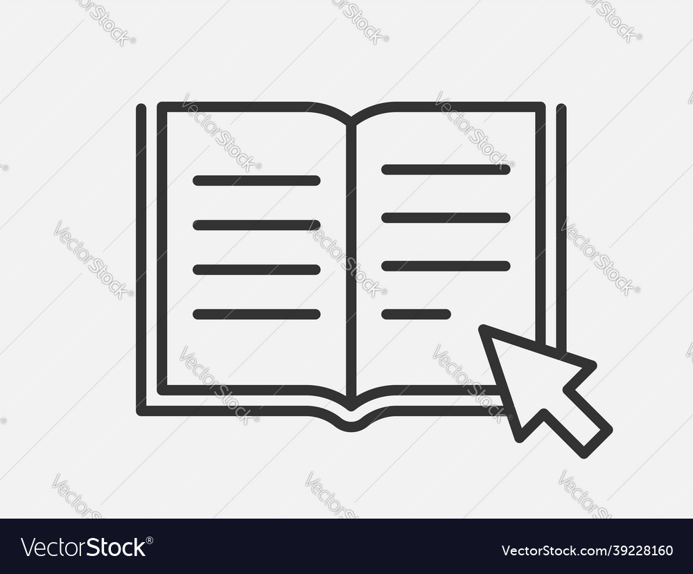 Guide icon user manual service information Vector Image