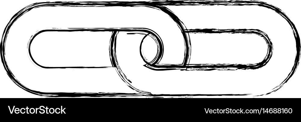 Steel chain isolated icon Royalty Free Vector Image