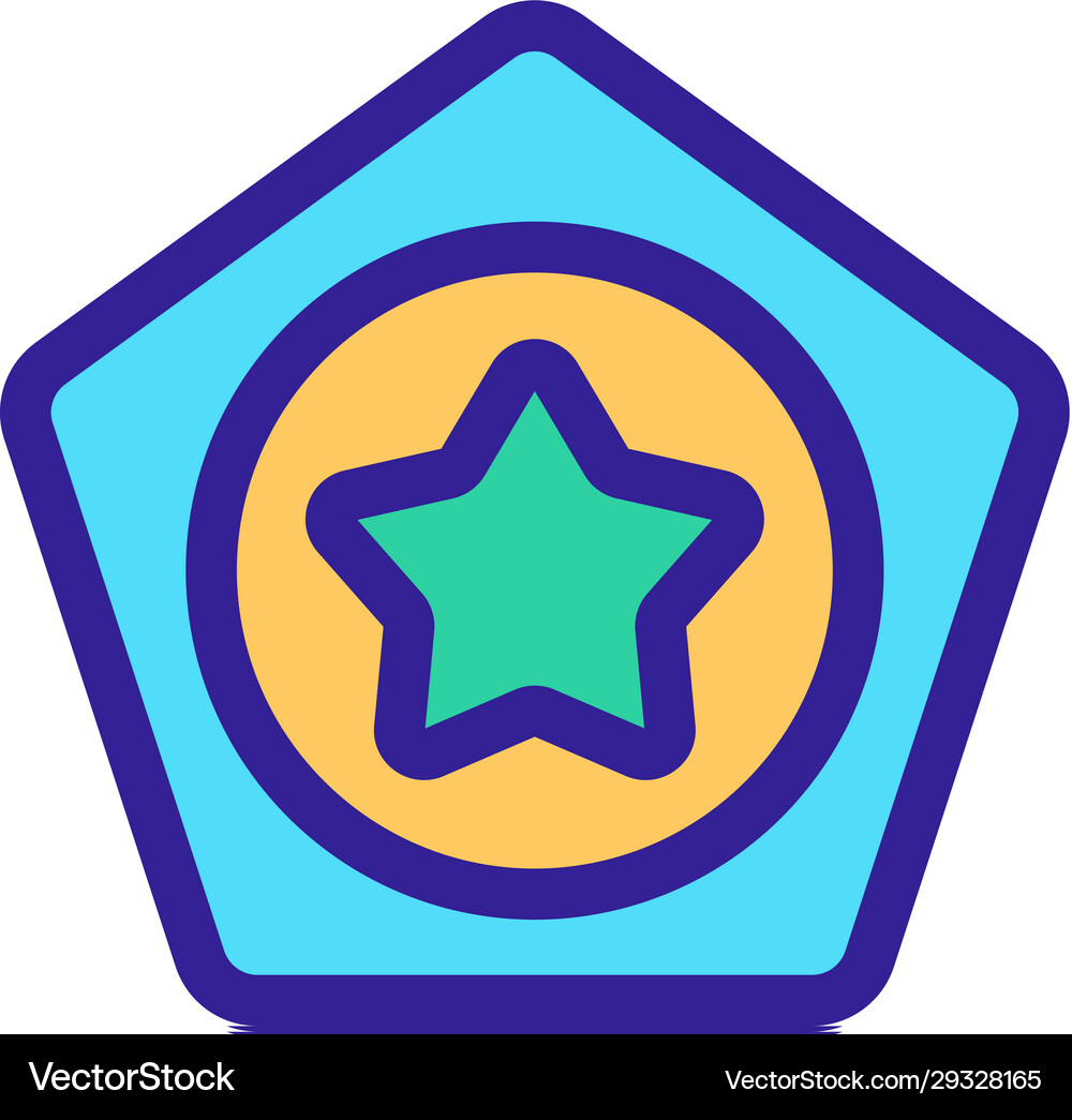 Bonus icon isolated contour symbol Royalty Free Vector Image