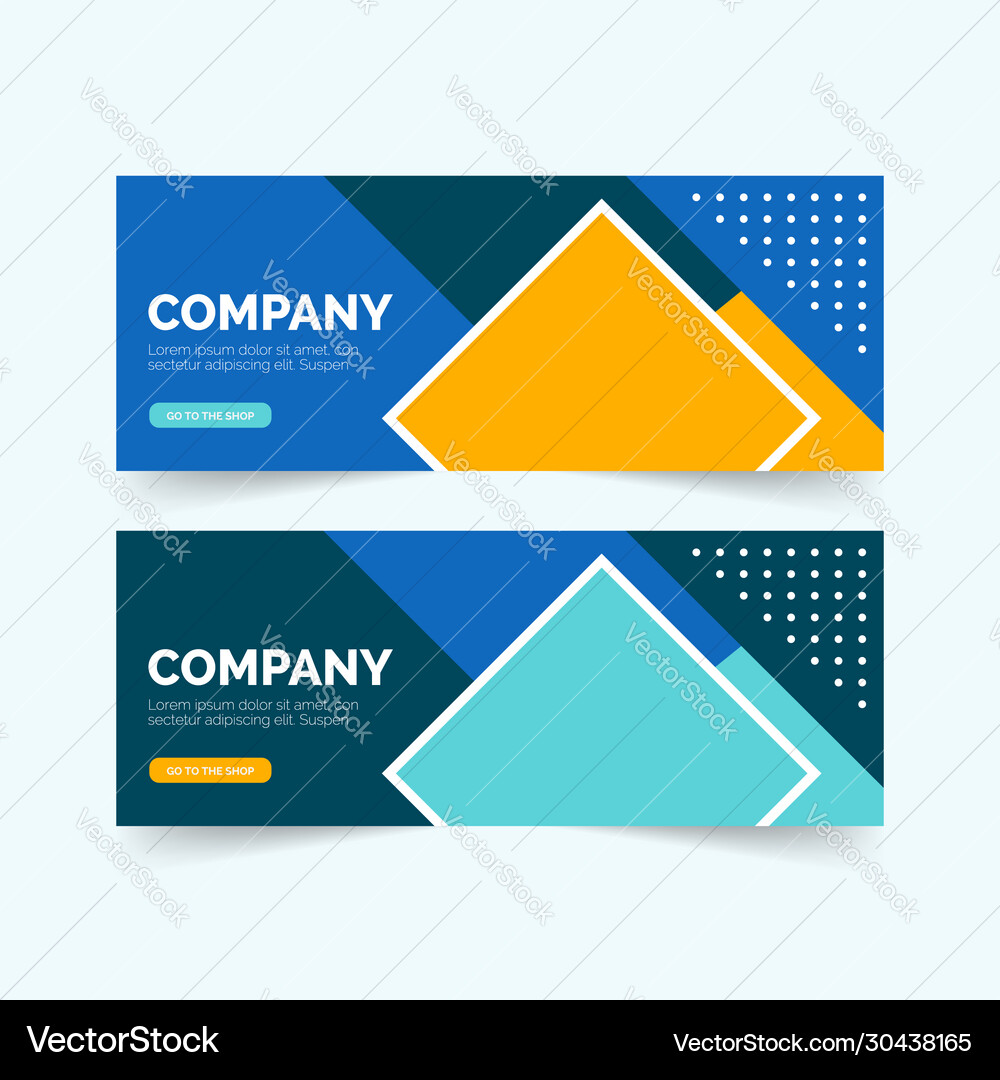 Business banner presentation and brochure Vector Image